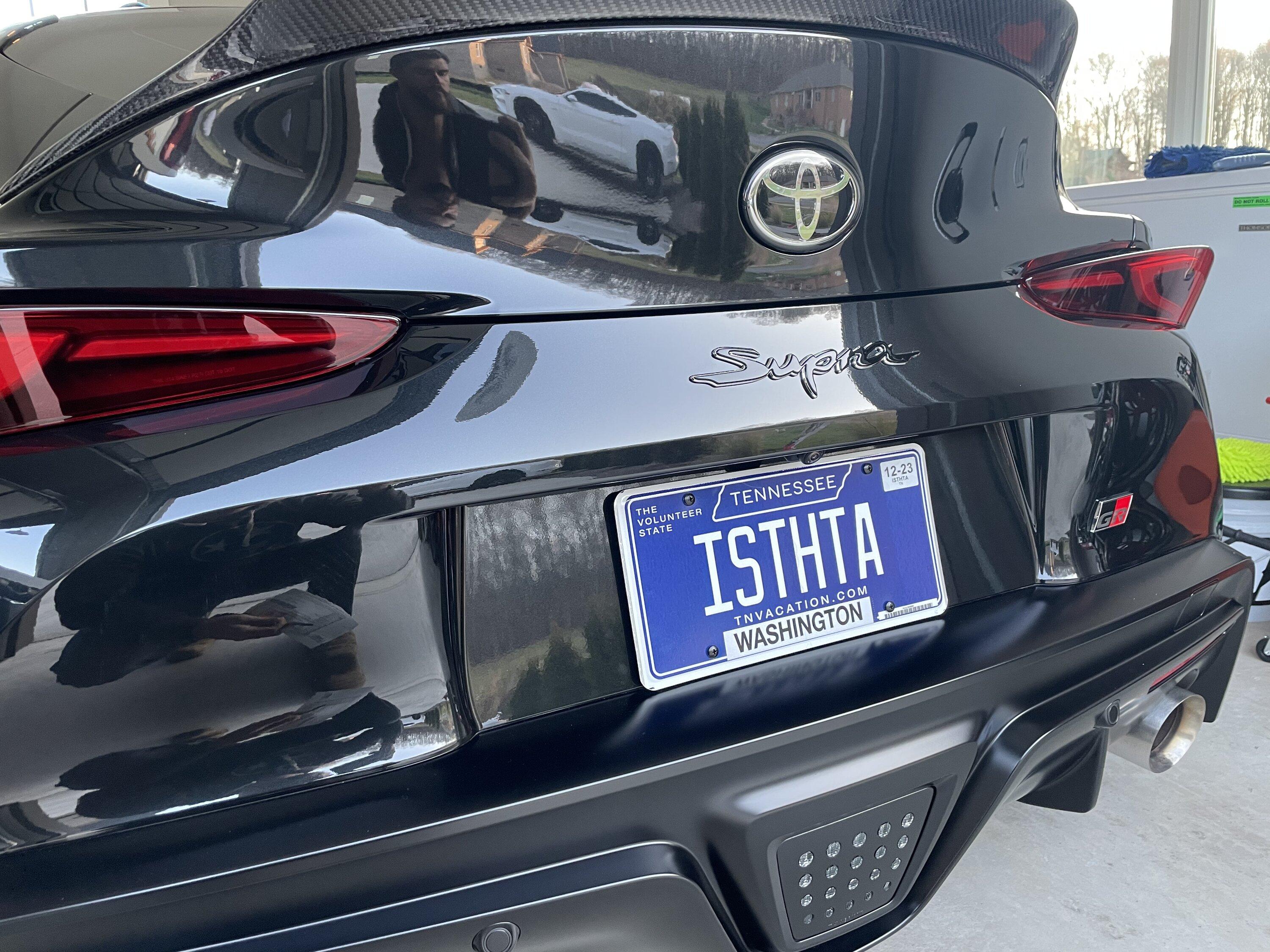 Front plate placement / Let's see those personalized License plates ...