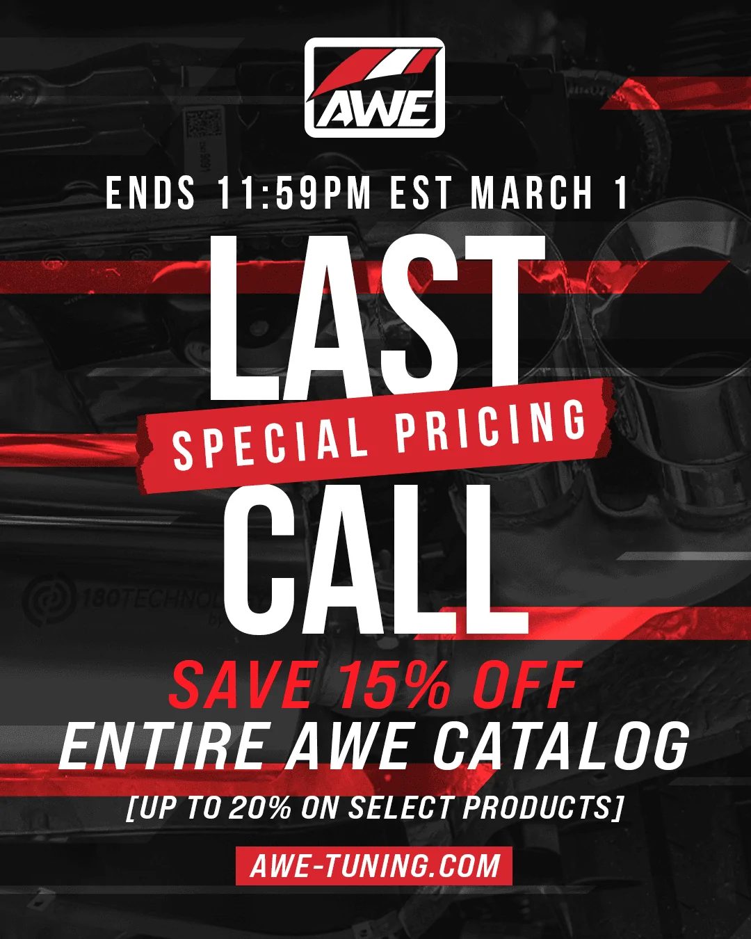 LAST CHANCE! 15% OFF AWE TUNING! Today ONLY! - CorvetteForum ...