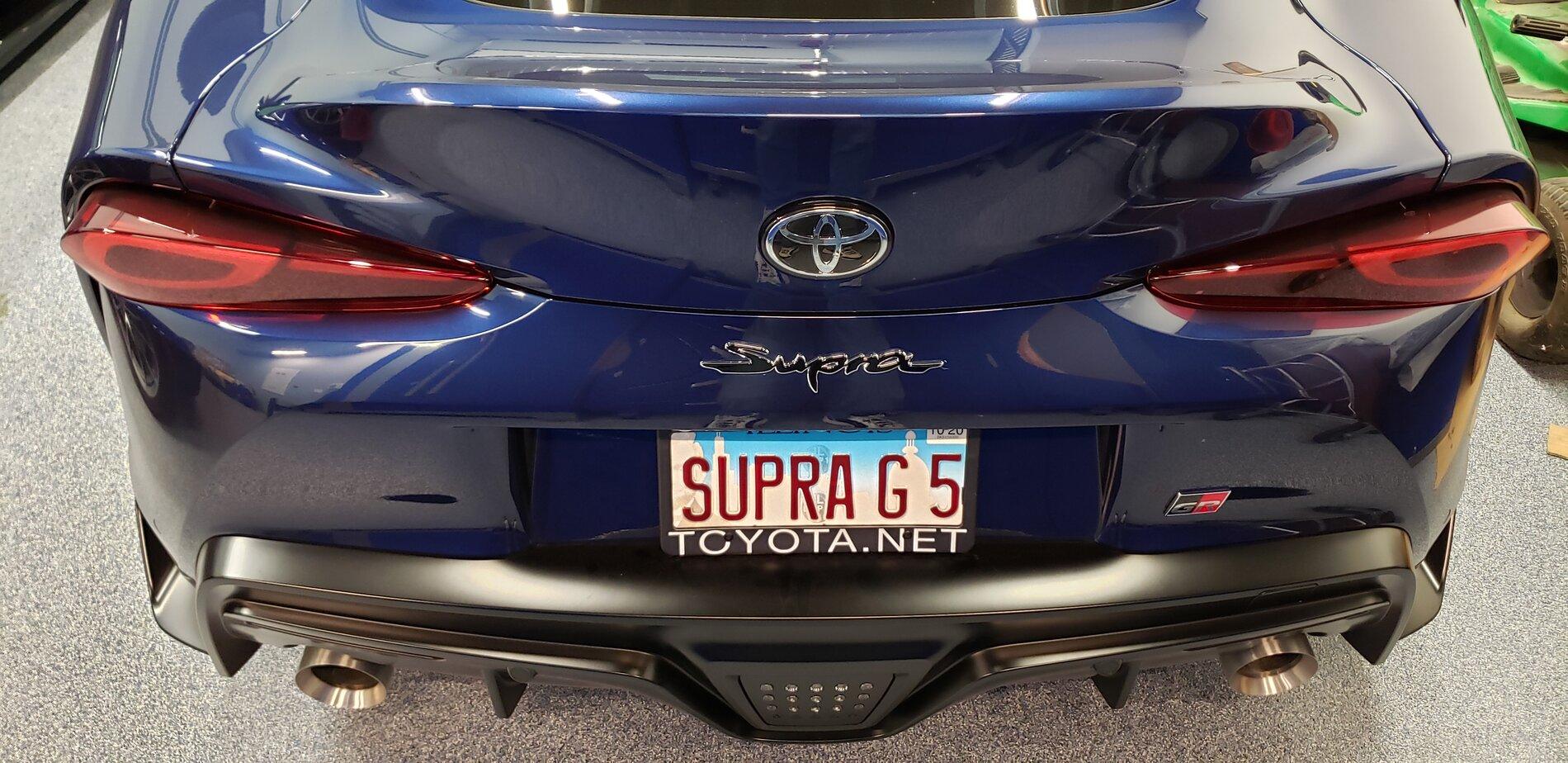 Front plate placement / Let's see those personalized License plates ...