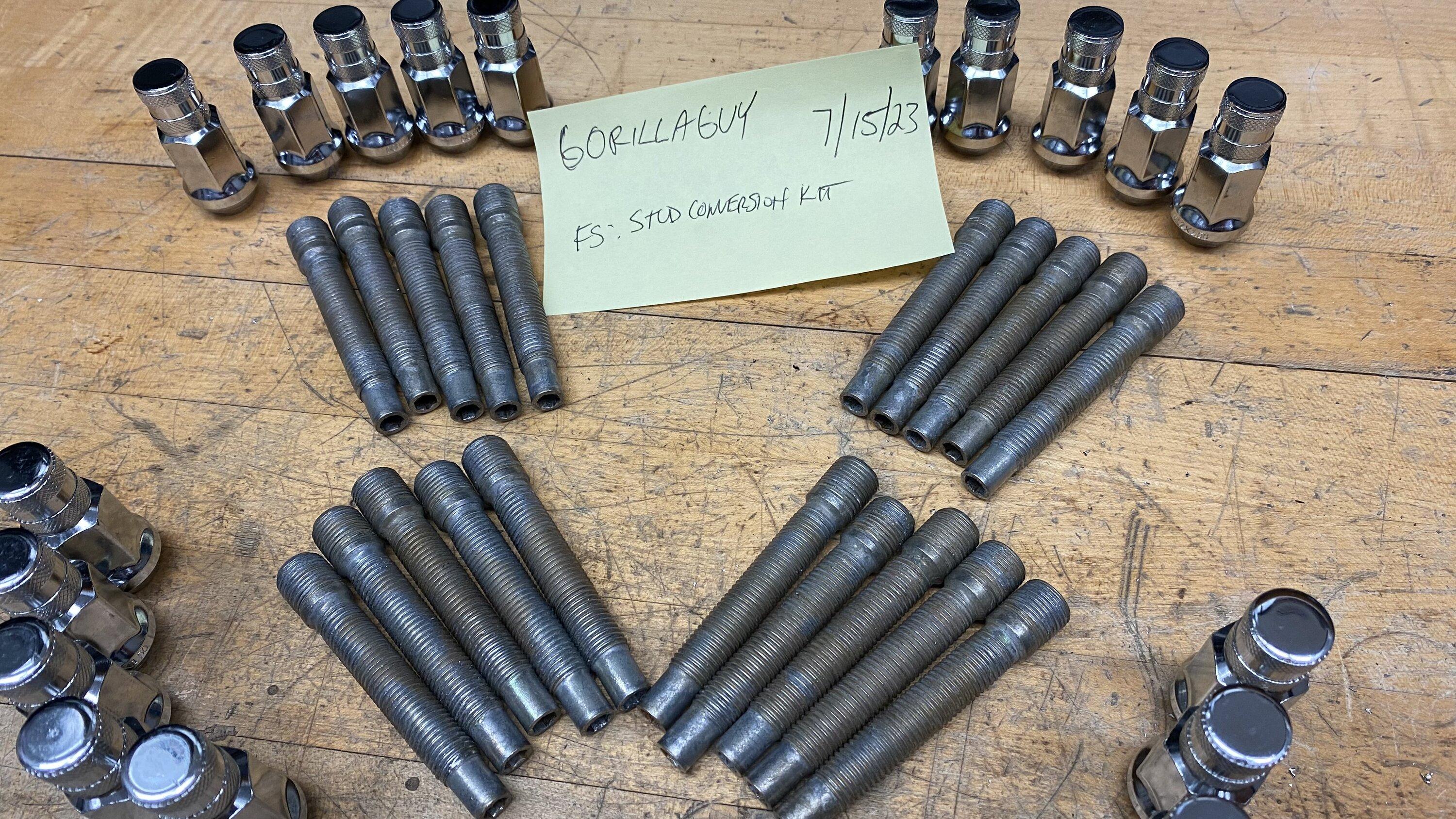 FS: Stud Conversion Kit w/ Extended Gorilla Lug Nuts (5×112 to 5×114 ...
