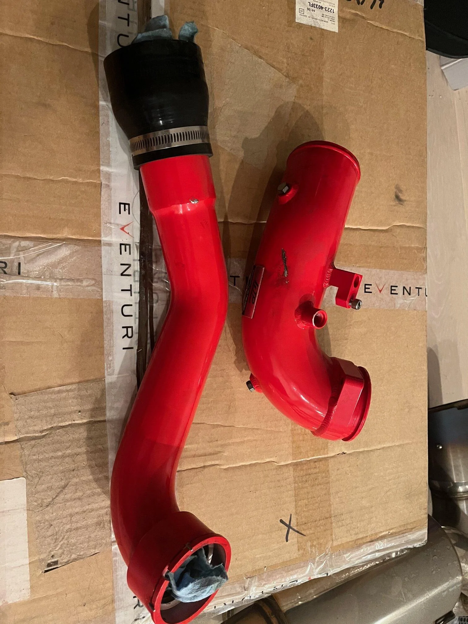 Remark cat back exhaust, catless downpipe, FTP charge pipe, carbon ...