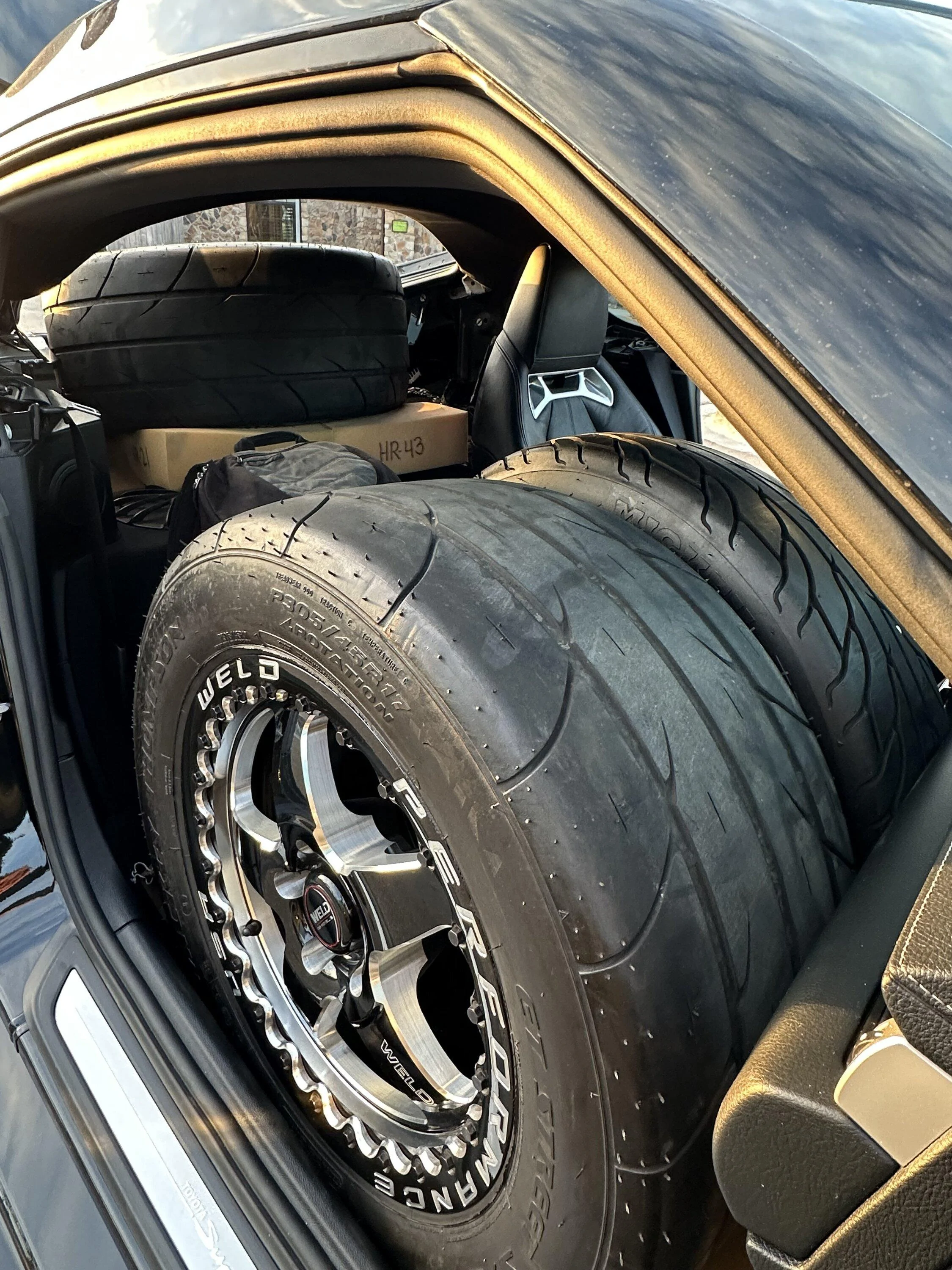 Transporting 4 wheels with tires inside the car- easy | SupraMKV - 2020 ...