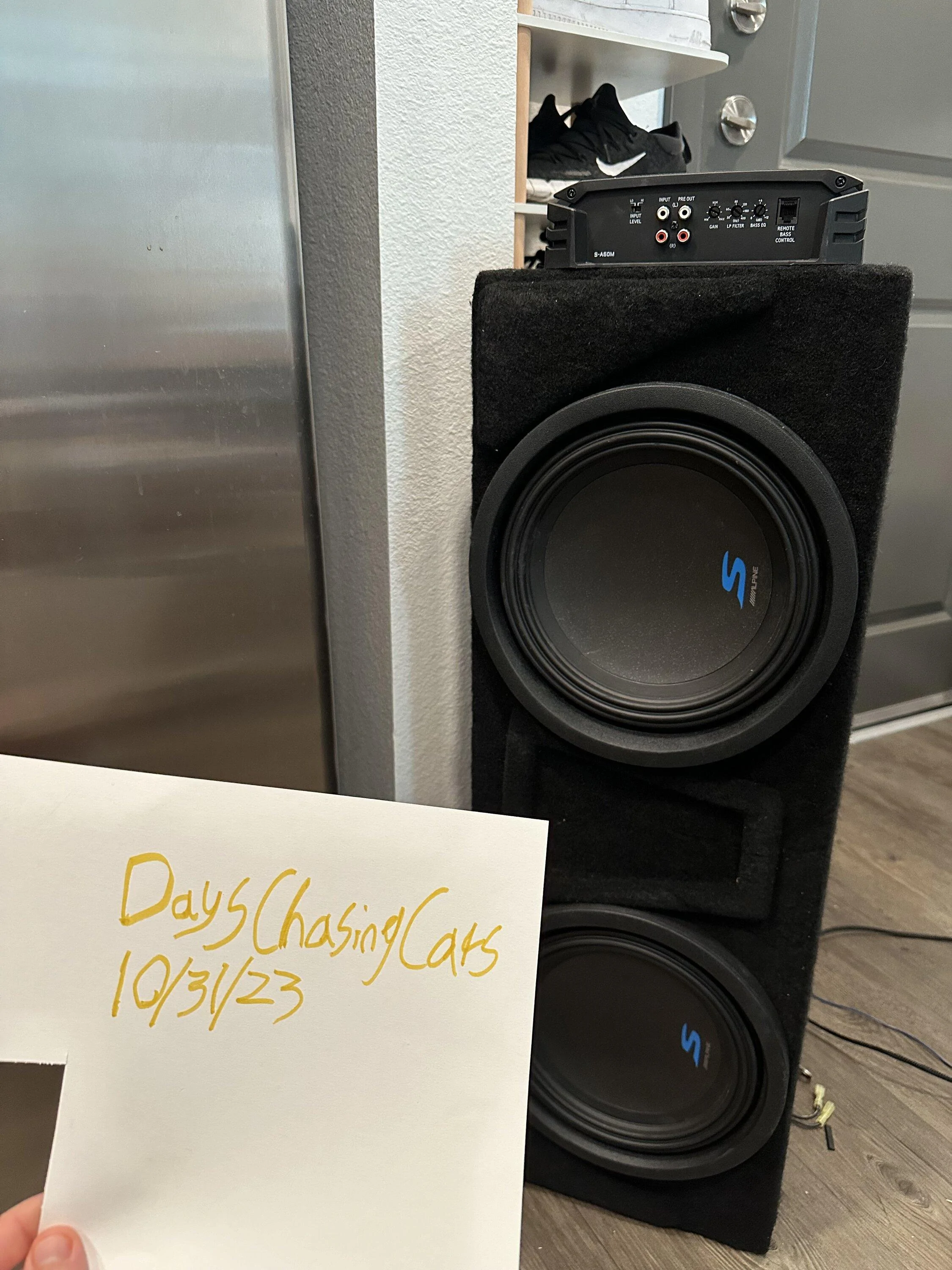 FS: Full Custom Speaker Box Setup with Amp and Speakers. Alpine Type S ...