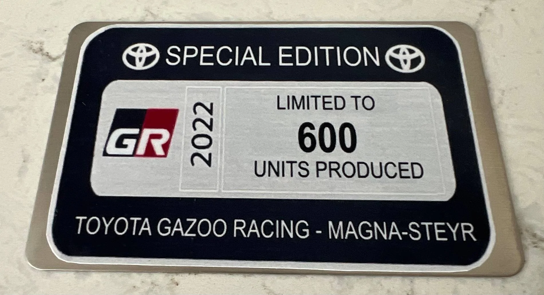 Special Edition A91-MT Custom Badges Left Dash / Door Opening ...