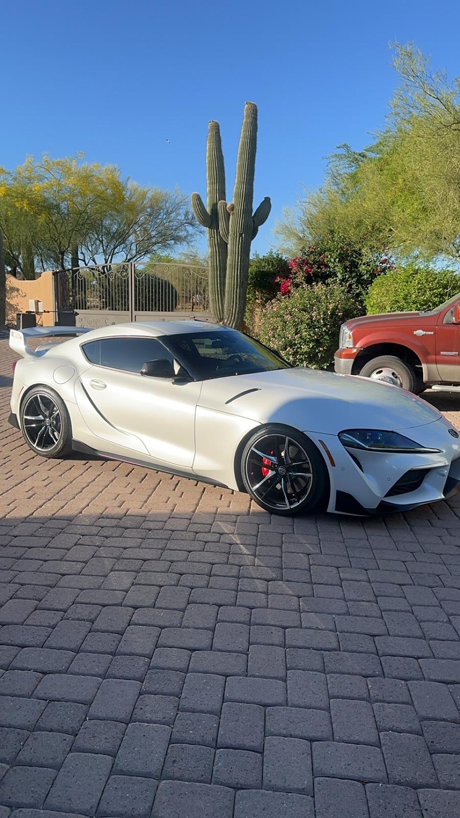 22’ Supra - White on Red - 18k Miles $52,000 | SupraMKV - 2020+ Toyota ...