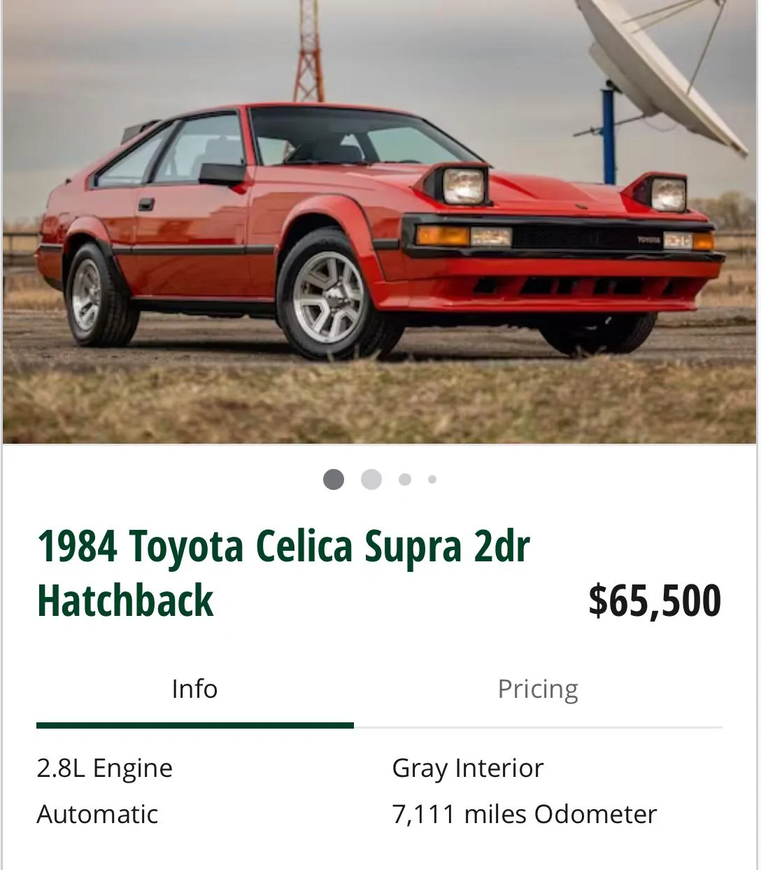 '84 Toyota Supra - with only 7,000 original miles 😍 | SupraMKV - 2020 ...