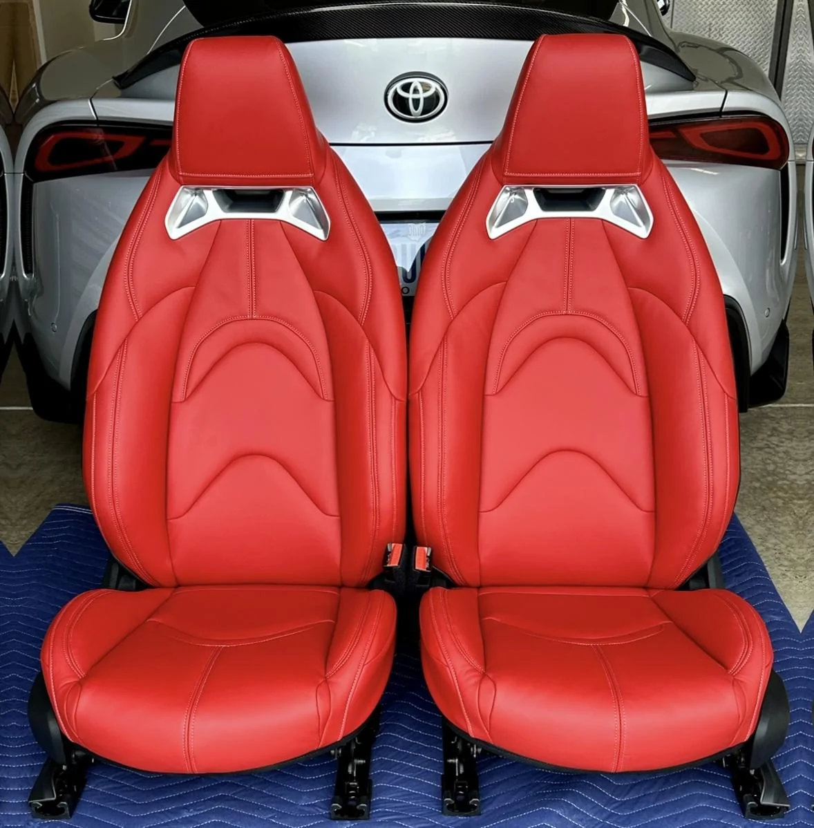 Switching from black leather to red nappa leather seats | SupraMKV ...