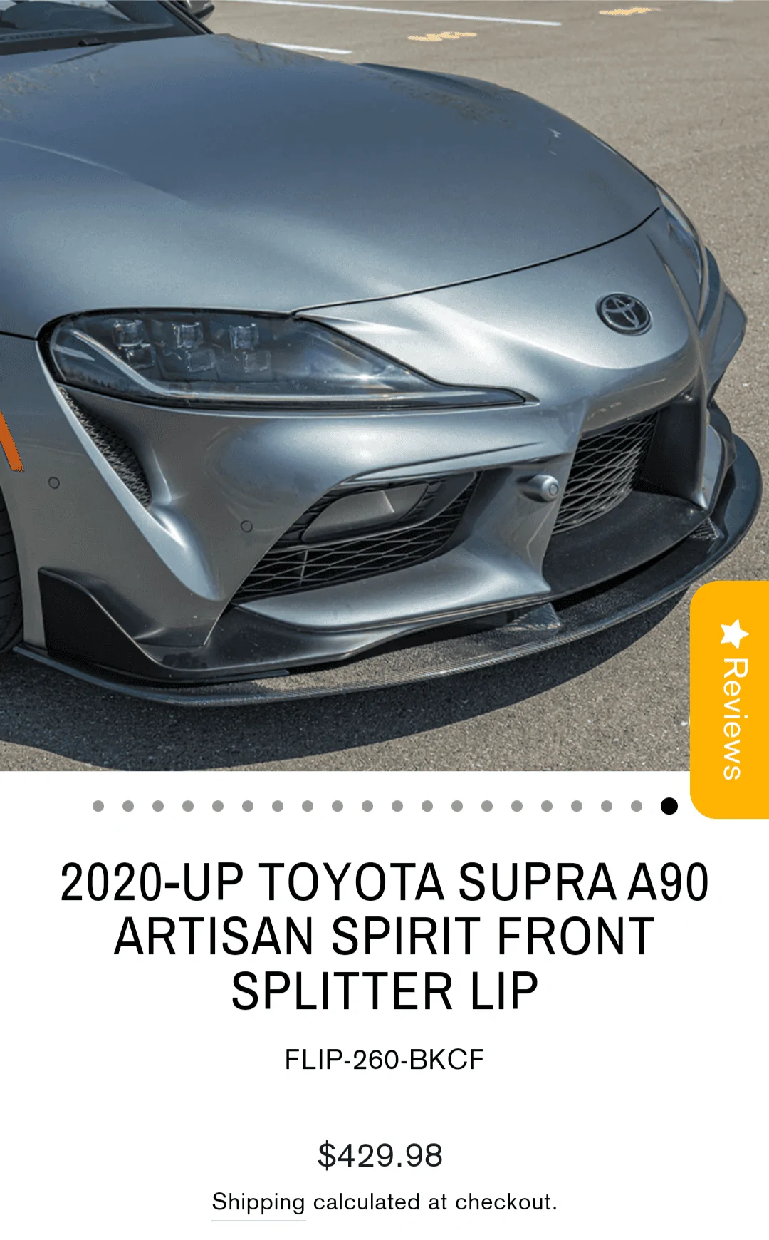 SOLD: EOS CF Artisan Spirit Front Lip Splitter | SupraMKV - 2020 ...